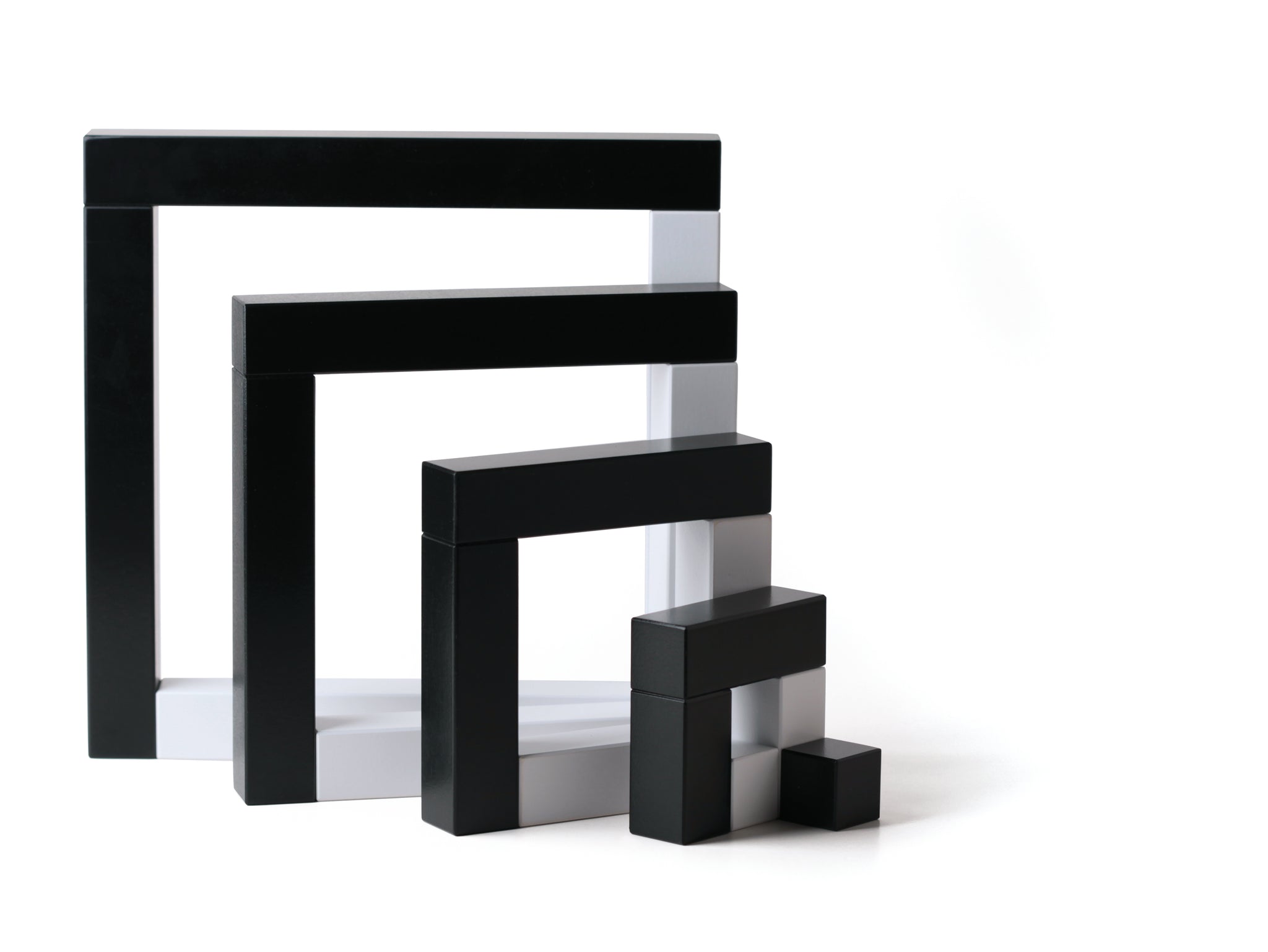 Angular Black/White Wooden Toy by Naef Swiss Since 1954 – Naef USA