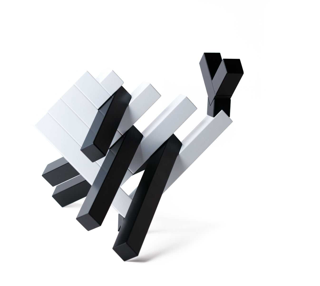 Angular Black/White Wooden Toy by Naef Swiss Since 1954 – Naef USA
